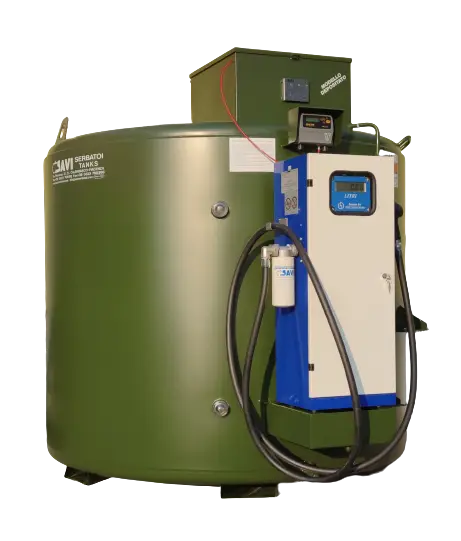 Diesel refuelling tank, vertical, double wall. Mod. GIAN Cube 70 MC ...