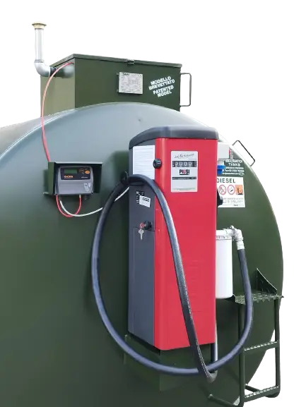 Diesel refuelling tank, vertical, double walled. Mod. GIAN BOX 70 ...